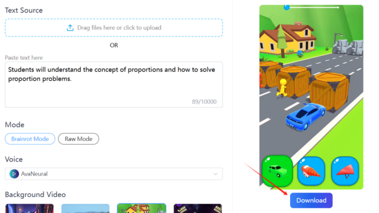 Free PDF to Brainrot | Convert PDFs to TikTok-Style Videos